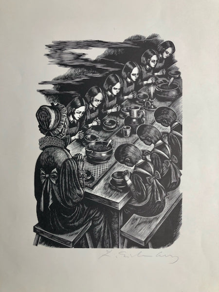 Dinner at Lowood by Fritz Eichenberg, Amer., (1901-1990) – Marc Chabot ...